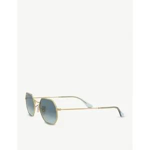 Ray-ban Octagonal-frame Sunglasses - Gold
