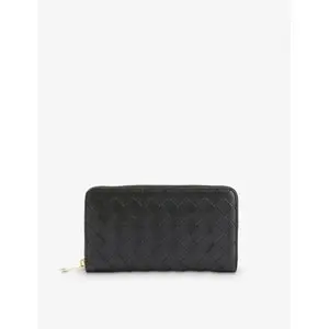 Bottega Veneta Woven Wallet - Black-gold