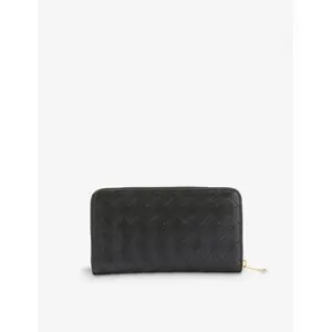 Bottega Veneta Woven Wallet - Black-gold