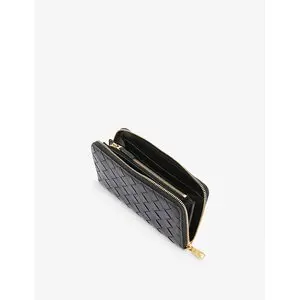 Bottega Veneta Woven Wallet - Black-gold