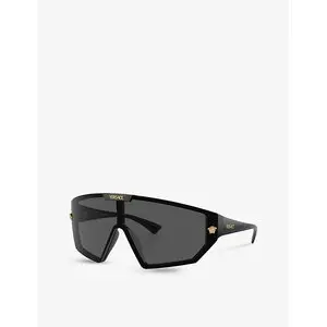 Versace Ve4461 Irregular-frame Sunglasses - Black