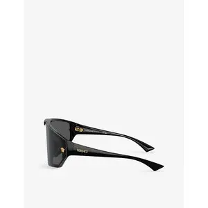 Versace Ve4461 Irregular-frame Sunglasses - Black