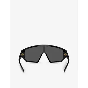 Versace Ve4461 Irregular-frame Sunglasses - Black