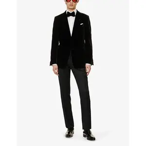 TOM FORD Shelton Notched-lapel Regular-fit Velvet Tuxedo Jacket - Black