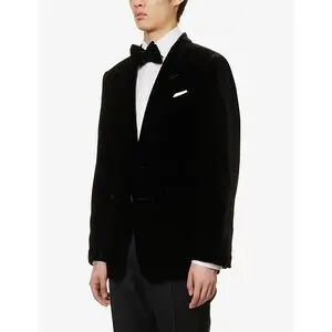 TOM FORD Shelton Notched-lapel Regular-fit Velvet Tuxedo Jacket - Black