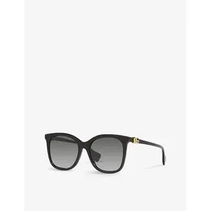 Gucci Gg1071s Square-frame Sunglasses - Black
