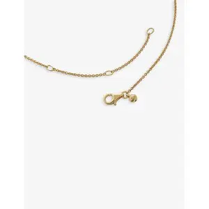 Monica Vinader 18ct -plated Vermeil Sterling-silver Id Locket Charm Necklace - Gold