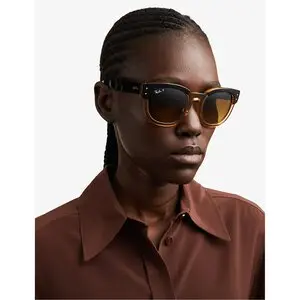 Ray-ban Mega Hawkeye Square Sunglasses - Brown