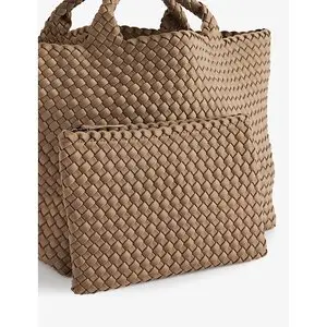 NAGHEDI St. Barths Medium Woven Tote Bag - Cashmere