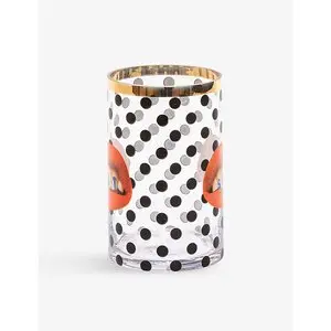 SELETTI Wears Toiletpaper Sh*t Pois Small Cylindrical Glass Vase 14cm - One-color