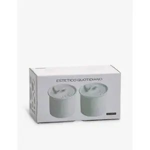 SELETTI Selab Estetico Quotidiano Porcelain Salt And Pepper Cellar Set