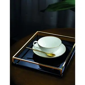 VILLEROY & BOCH Anmut Gold Bone-porcelain Coffee And Tea Cup Saucer 15cm - One-color