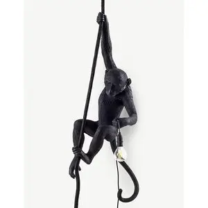SELETTI Hanging Monkey Resin Outdoor Lamp 80cm - One-color