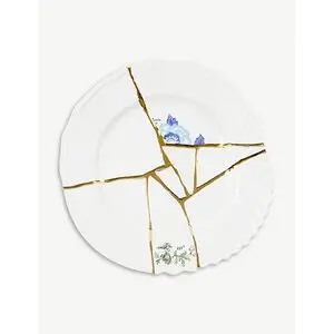 SELETTI Kintsugi N3 Porcelain And 24ct Gold Dinner Plate 27cm - One-color