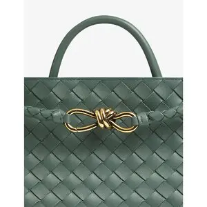 Bottega Veneta Andiamo Medium Leather Tote Bag - Trave-m Brass-trave