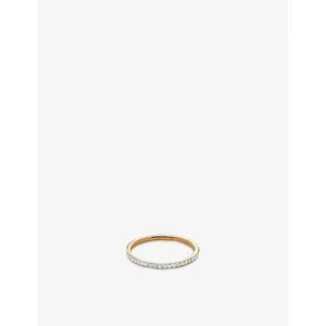 Monica Vinader Single-band Diamond Ring - Yellow Gold