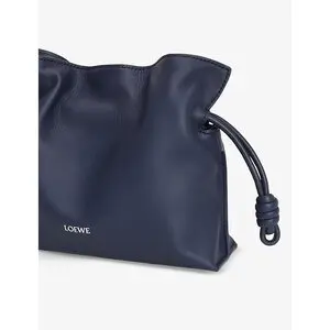Loewe Flamenco Logo-embossed Mini Leather Bag - Abyss Blue