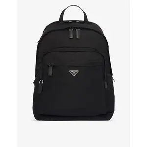 Prada Logo Backpacks For Women