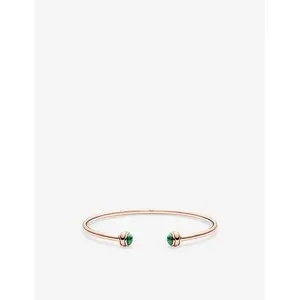 PIAGET Possession 18ct Rose-gold And 0.8ct Round-cut Malachite Bangle Bracelet