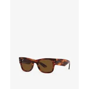Ray-ban Mega Wayfarer Square-frame Sunglasses - Brown