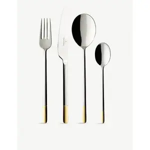 VILLEROY & BOCH Ella Gold-plated Stainless Steel Cutlery 70-piece Set Silver And Gold