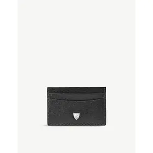 ASPINAL OF LONDON Logo-embellished Leather Card Holder - Black