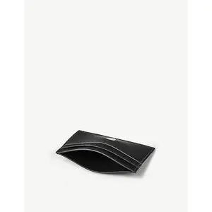 ASPINAL OF LONDON Logo-embellished Leather Card Holder - Black
