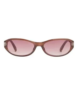 Le Specs Dont Cha Oval-frame Sunglasses - Pearl Chocolate