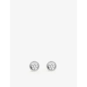 Cartier D'amour Small 18ct White-gold Diamond Stud Earrings - White Gold