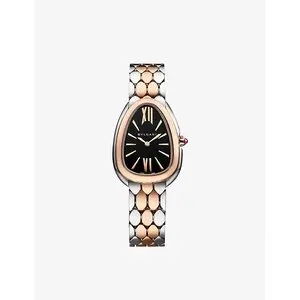 BVLGARI Serpenti Seduttori 18ct Rose-gold And Stainless-steel Quartz Watch - Rose Gold