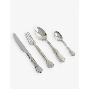 SELETTI Kintsugi Stainless-steel Cutlery Set Of Four - One-color