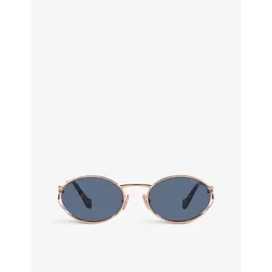 Miu Miu Mu 52ys Round Sunglasses - Pink