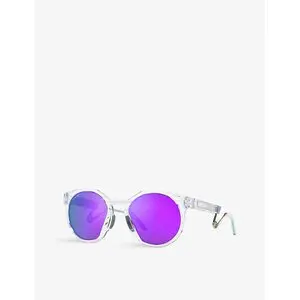 Oakley Hstn Metal Round-frame Sunglasses - White