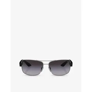 Prada Pillow-frame Sunglasses - Silver