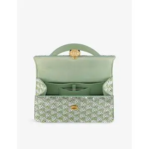 BVLGARI Serpenti Forever Suede Top-handle Bag - Green