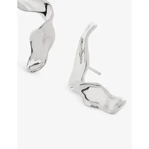 Monica Vinader Wave Large Sterling-silver Stud Earrings