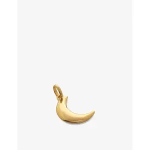Monica Vinader Crescent Moon Pendant Charm - Yellow Gold