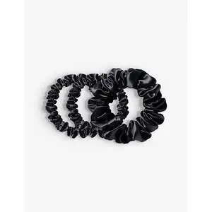 Slip Pack Of Three Silk Scrunchies - One-color
