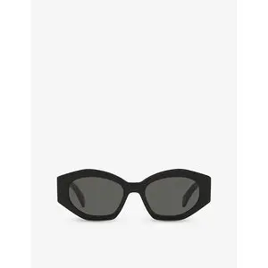 Celine Cl40238u Oval-frame Sunglasses - Black