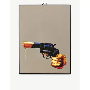 SELETTI Toiletpaper Plastic And Glass Revolver Mirror - None