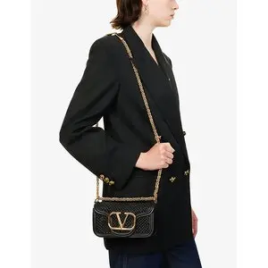Valentino Garavani Loco Chain-strap Leather Shoulder Bag