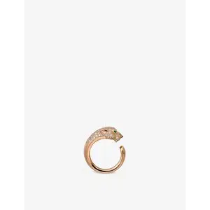 Cartier Panthère Ring In 18ct With Diamonds, Emeralds And Onyx - Rose Gold