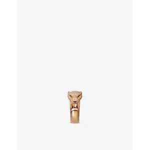 Cartier Panthère Ring In 18ct With Diamonds, Emeralds And Onyx - Rose Gold