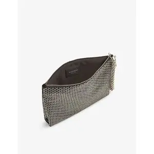 JIMMY CHOO Callie Crystal-embellished Leather Shoulder Bag