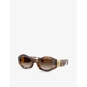 Versace Ve4466u Irregular-frame Injected Sunglasses - Brown