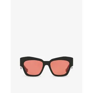 Gucci Gg1422s Cat-eye-frame Sunglasses - Black