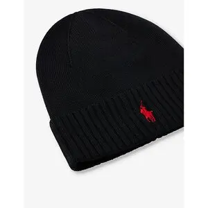 Polo Ralph Lauren Brand-embroidered Wool Beanie - Polo Black