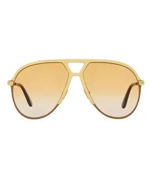 TOM FORD Xavier Aviator-frame Metal Sunglasses - Gold