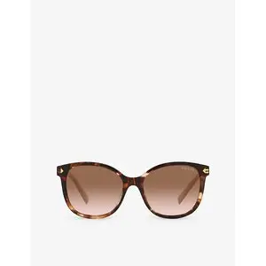 Prada Pr 22zs Square-frame Sunglasses - Brown