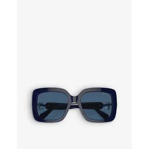 SWAROVSKI Sk6001 Square-frame Sunglasses - Blue